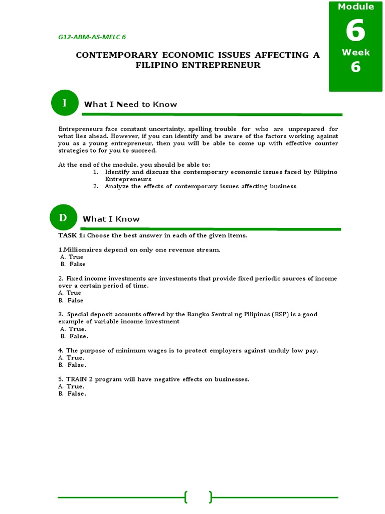 LSHS AE Module 6 | PDF | Supply And Demand | Supply (Economics)