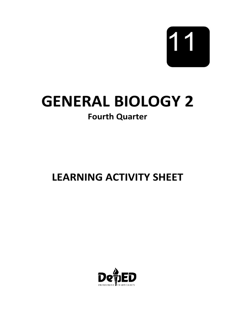 Genbiology 2 Las Quater 4 Week 1 | PDF | Reproduction | Sex