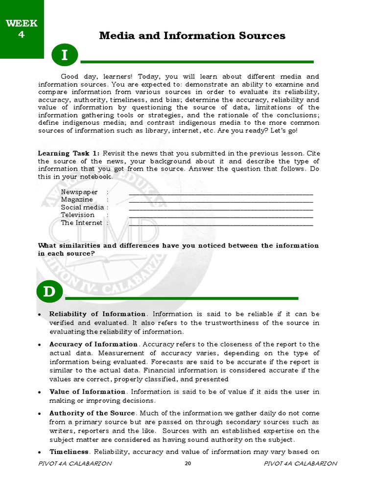 Self Learning Module MIL Week 4 | PDF | Libraries | Accuracy And Precision