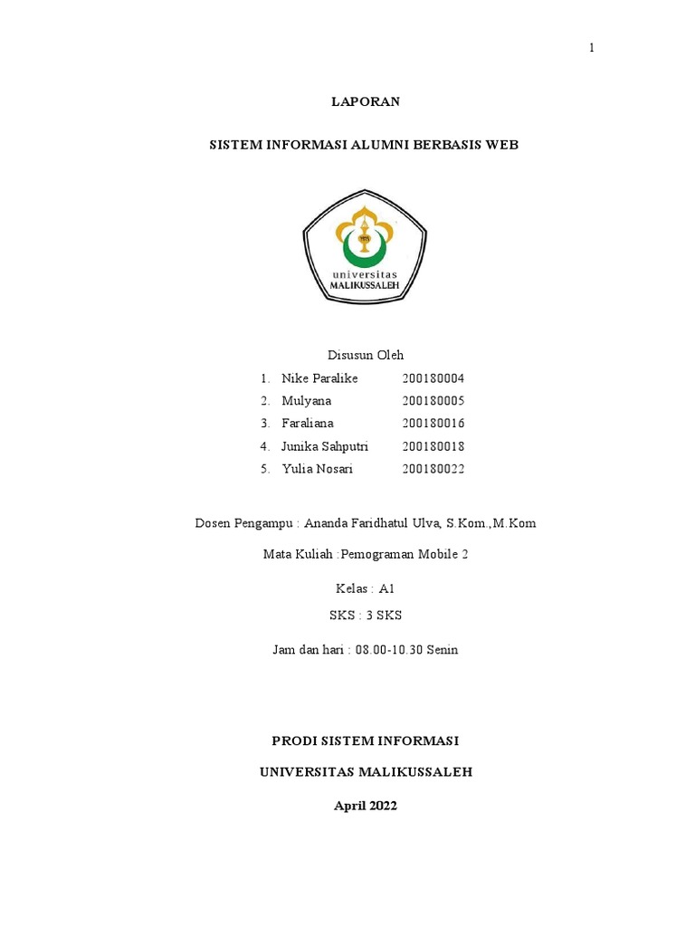 Laporan Mobile Kelompok 2 | PDF