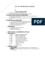 Log Book For Operation ETP | PDF | Water Supply | Water Management