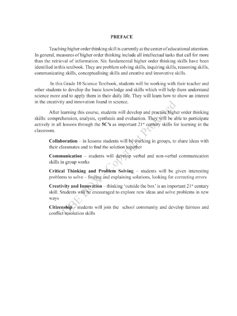 G10 Science (Combined) SB | PDF