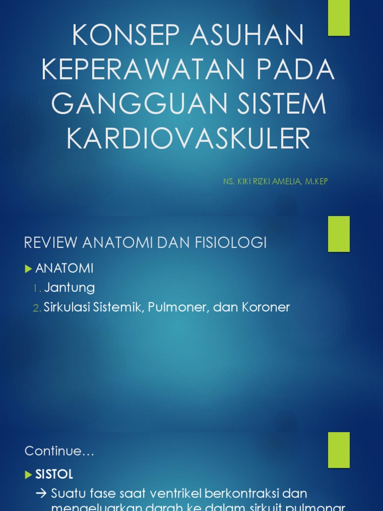 Konsep Askep Kardiovaskuler | PDF | Kesehatan Holistik | Sains & Matematika