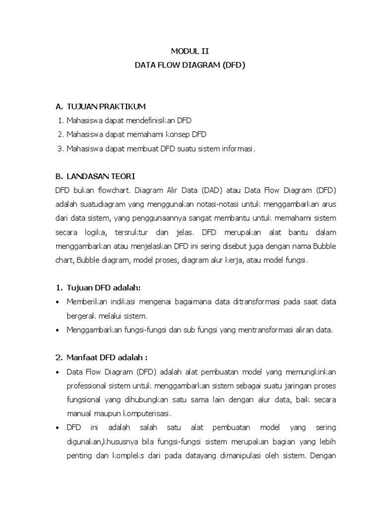 Modul Ii DFD | PDF