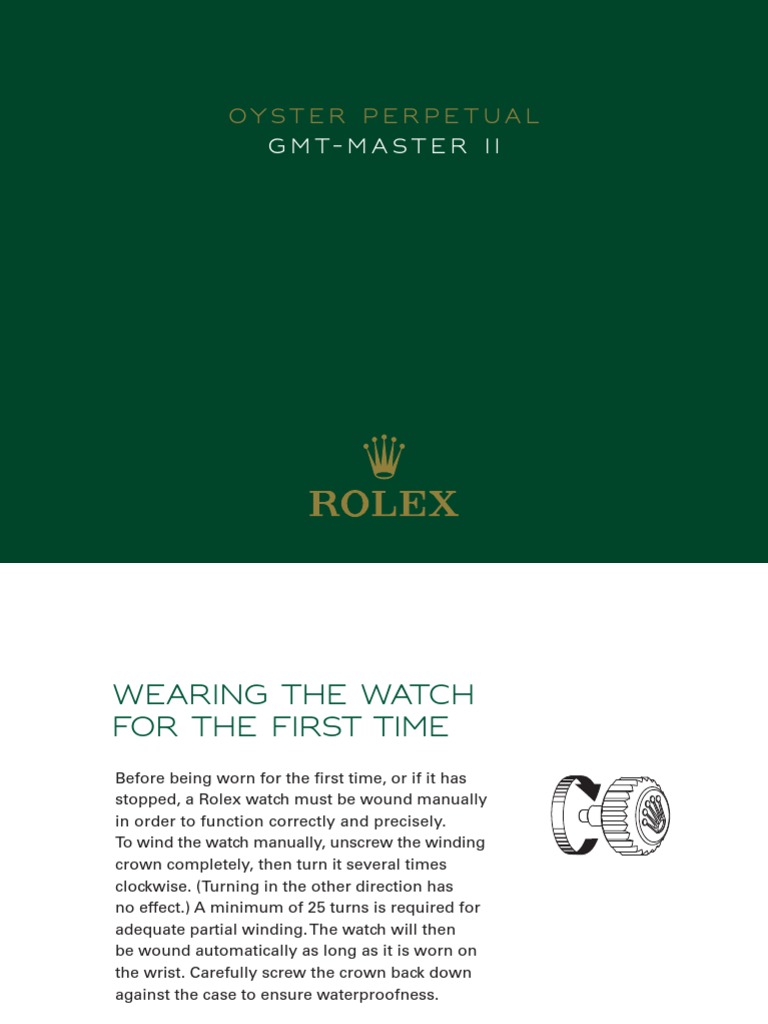 Rolex Gmt-Master-Ii en | PDF | Watch | Portable Tools