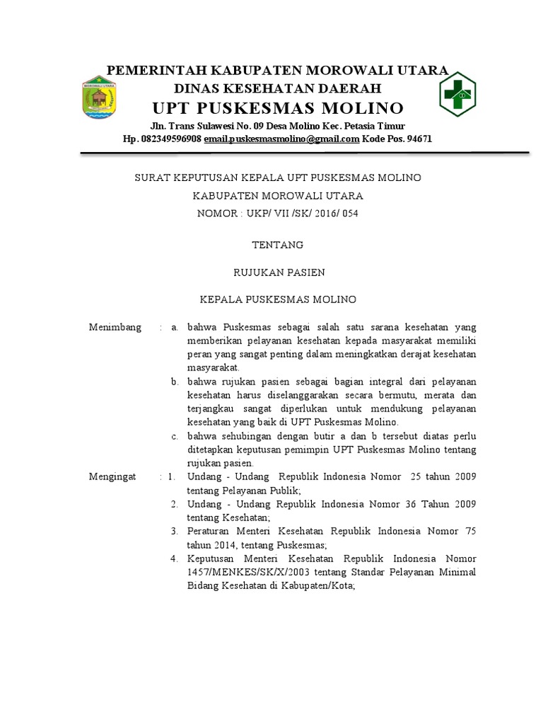 SK Rujukan Internal | PDF