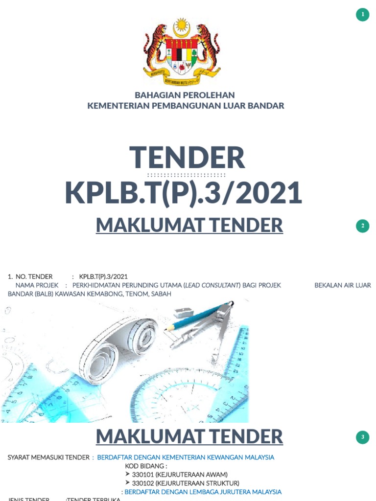 Taklimat Tender Kemabong | PDF