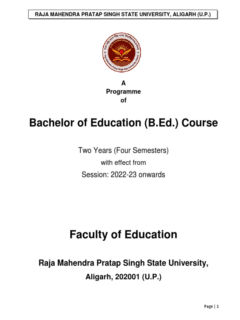 List of Course Materail For UP Bed RMPS | PDF | Adolescence ...