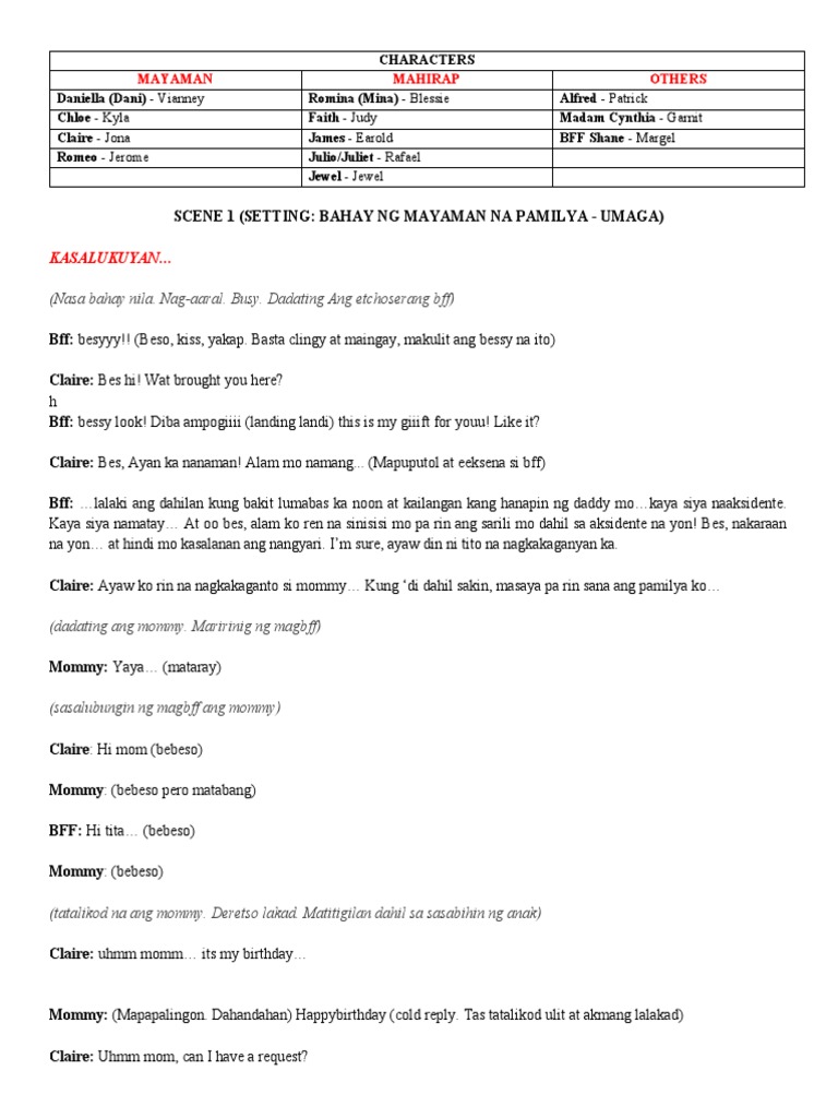 Short Film Script ... | PDF