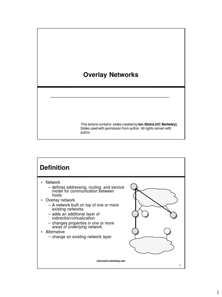 Overlay Networks Explained | PDF