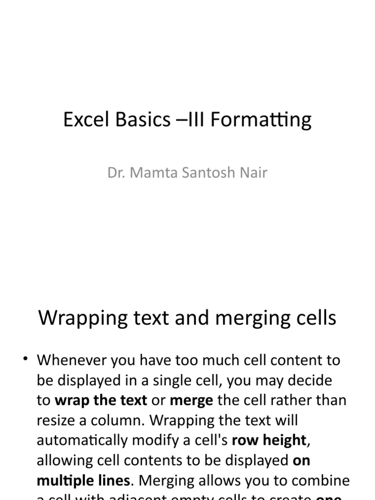 Excel Basics 3 | PDF | Spreadsheet | Computing