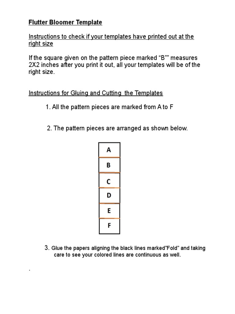 Flutter Bloomers Template Original | PDF