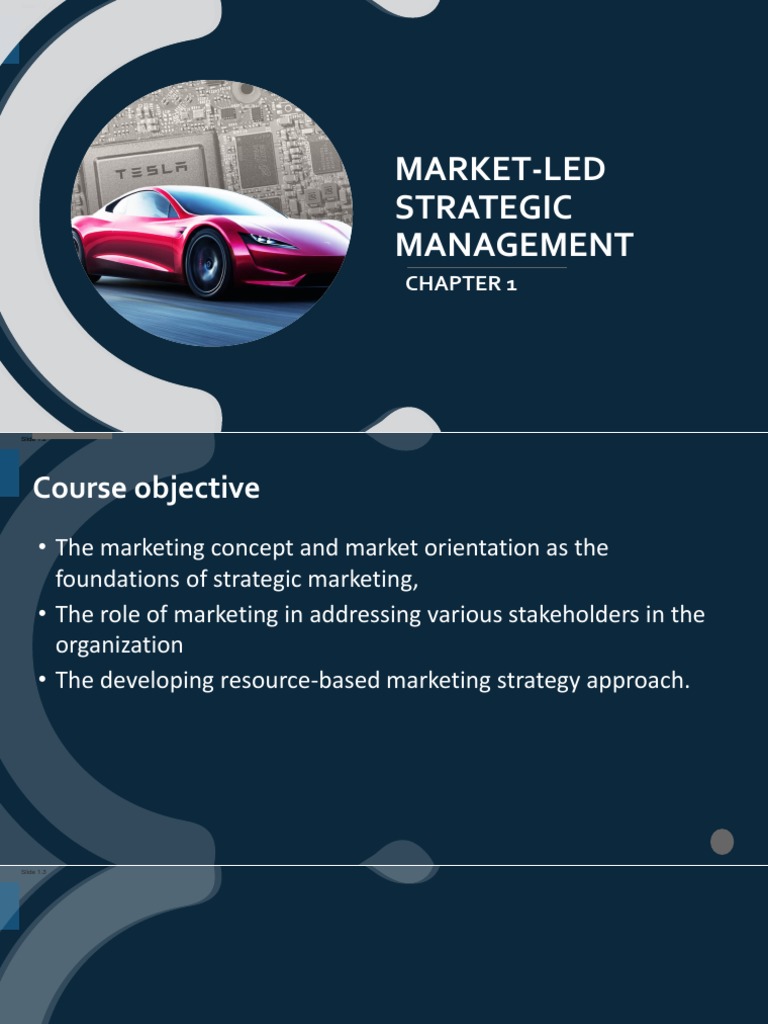 Chapter - 01 - Market-Led Strategic Management | PDF | Marketing ...