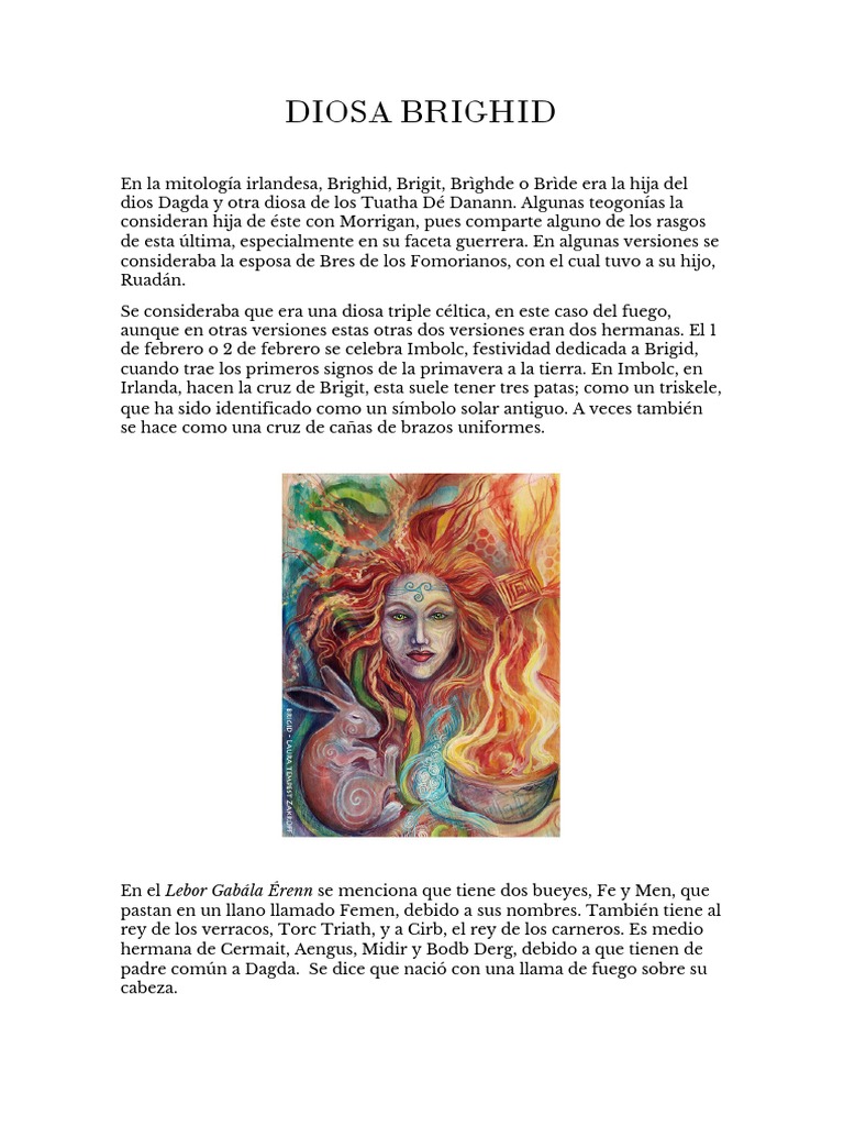 La Diosa Brighid: Fuego e Inspiración | PDF