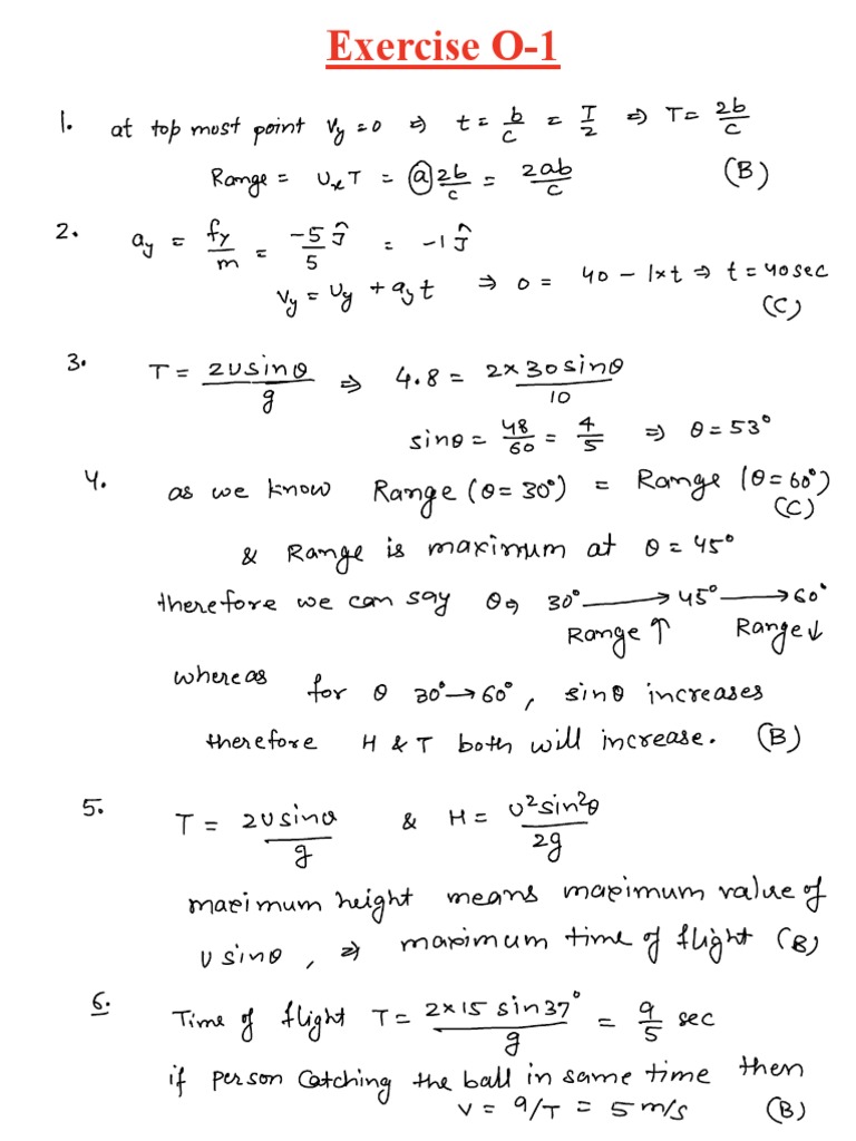 Kinematics 2D Sheet Solutions-30-45 | PDF
