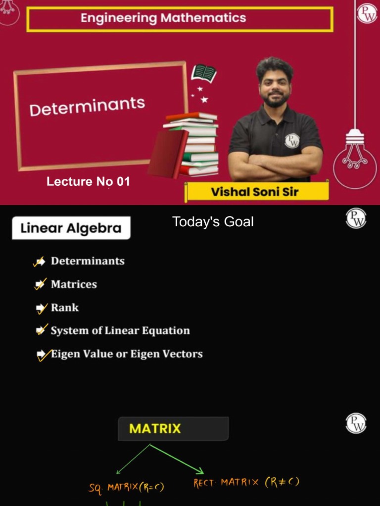 Linear Algebra Lets Play With Determinant Lec 01 Class Notes Gate Crash Course 2023 Computer
