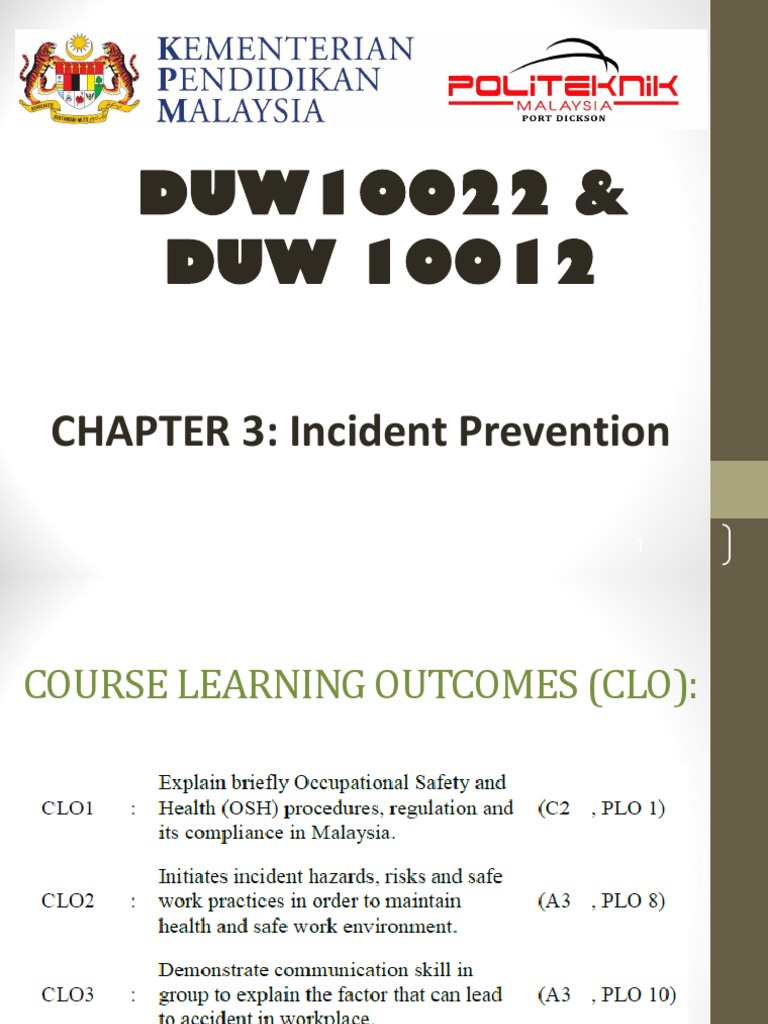 Topic 3 Osh Polipd | PDF | Health Sciences