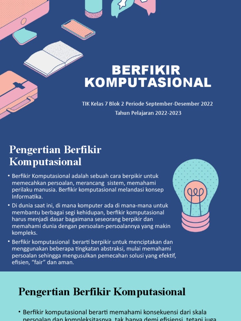 Berfikir Komputasional Kelas 7 | PDF