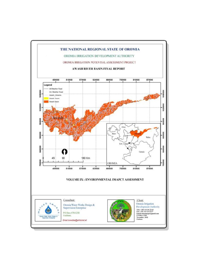 Awash Basin EIA Final Report | PDF | Environmental Impact Assessment | Soil
