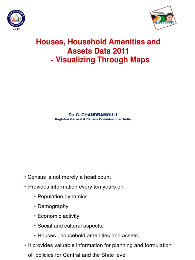 Census of India 2011-Houses, Household Amenities and Assets Data 2011 ...