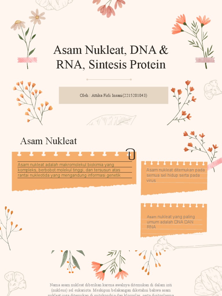 Attika Firli Insani - PPT Biokimia | PDF | Sains & Matematika