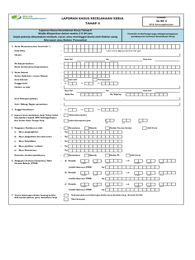 Form KK2 BPJS TK | PDF