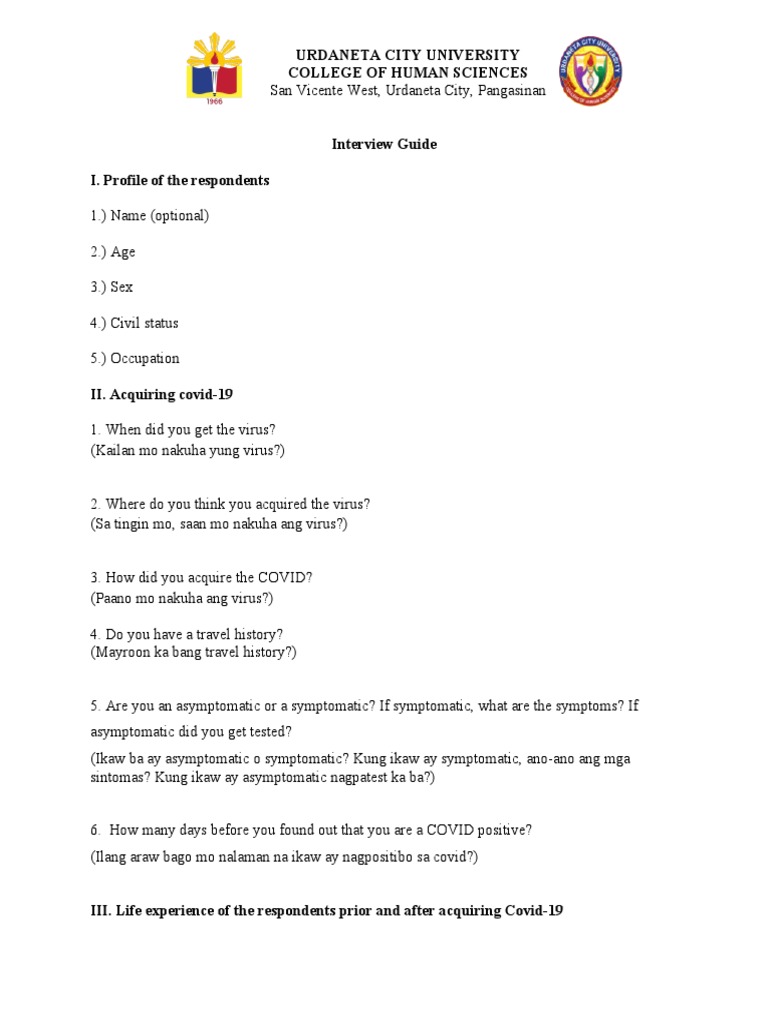 Interview Guide | PDF | Medical Specialties | Diseases And Disorders Interview Guide | PDF | Medical Specialties | Diseases And Disorders