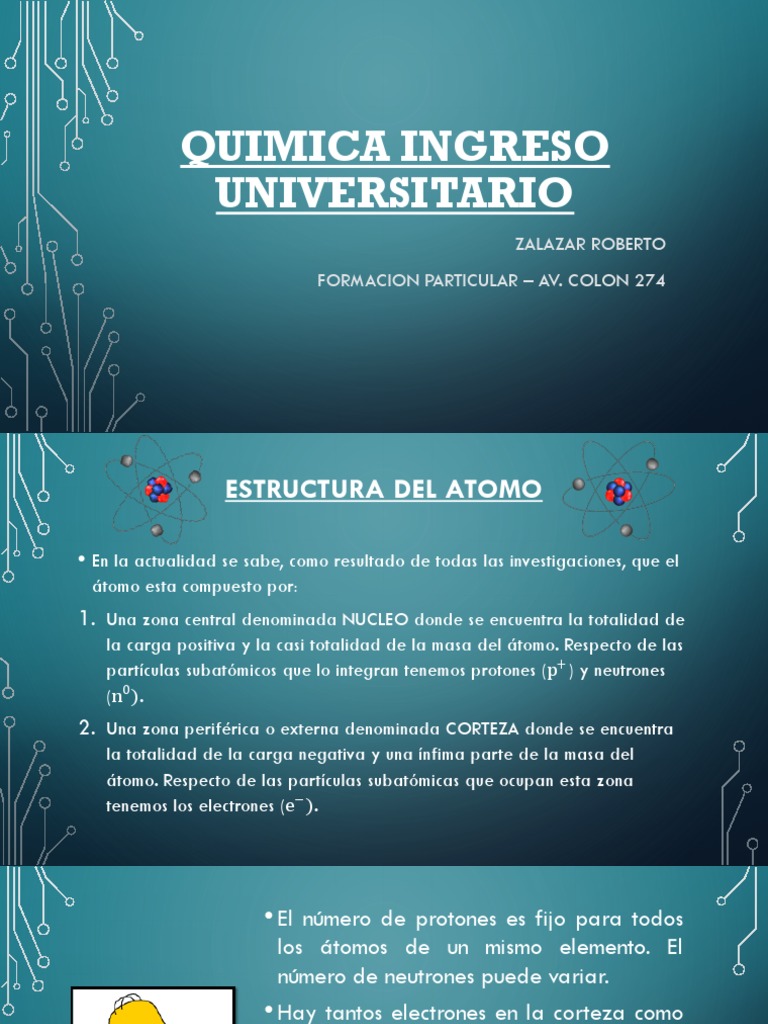 Teoria Atomica Y Configuracion Electronica Pdf Núcleo Atómico átomos