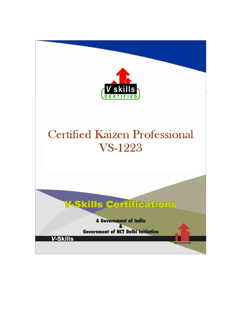 Vs 1223 Certified Kaizen Professional Sample Material | PDF | Business Process | Business