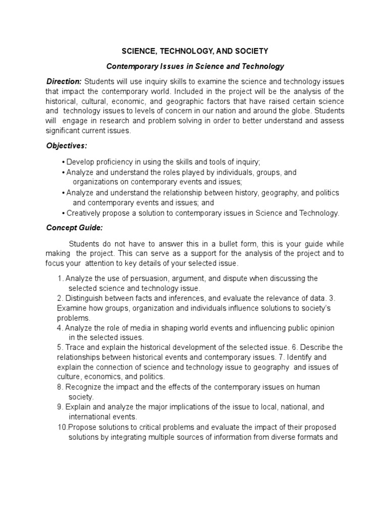 STS Final Project | PDF | Science | Geography