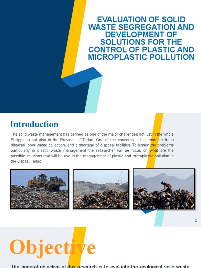 Evaluation of Solid Waste Segregation and Development of Solutions for ...