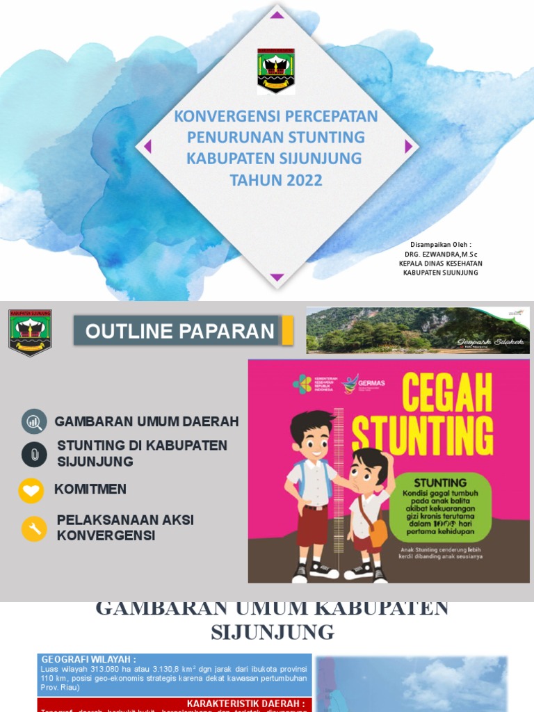 Penurunan Stunting Sijunjung 2022 | PDF