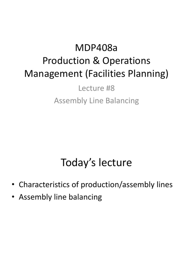 MDP408a Lecture08 | PDF