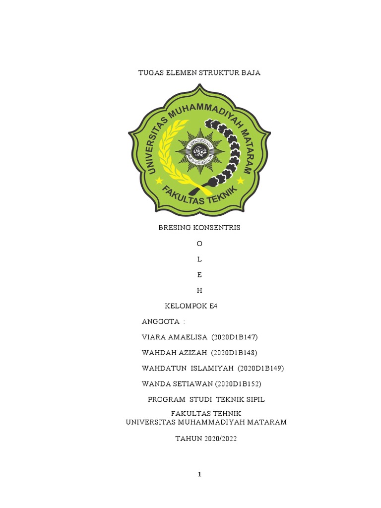 Tugas Paper Elemen Struktur Baja | PDF