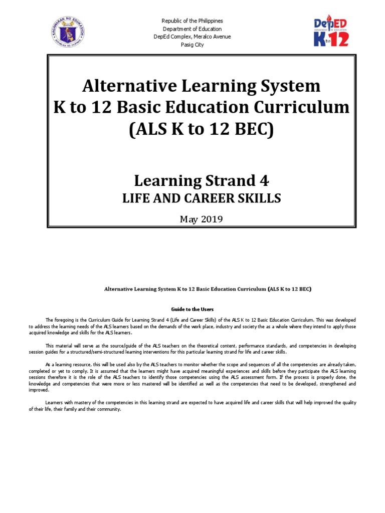 LS 4 Life and Career Skills 2 | PDF | Entrepreneurship | Learning