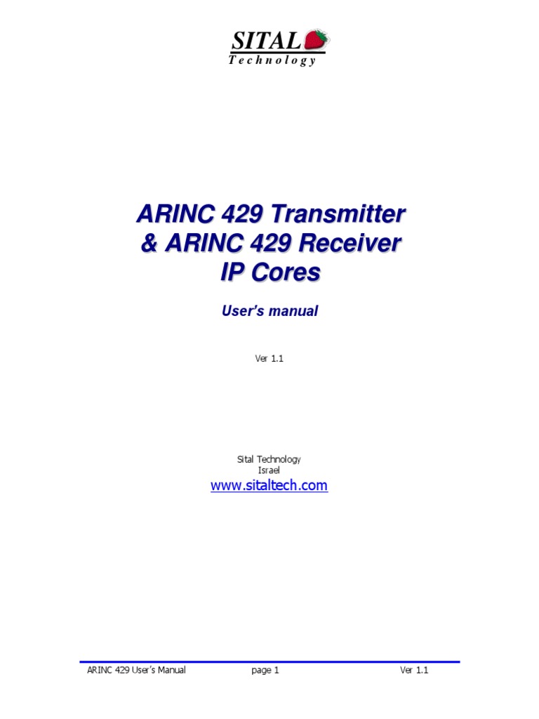 ARINC 429 IP v11 | PDF | Computer Data | Information Age