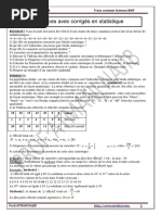 17 Exercices Avec Corrigés Statistique Descriptive S1 PDF | PDF ...