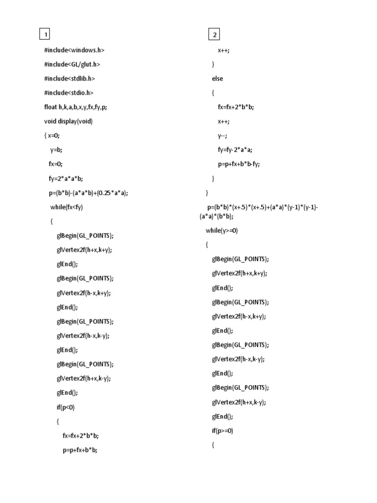 Midpoint Ellipse | PDF | Computer Libraries | Computer Standards