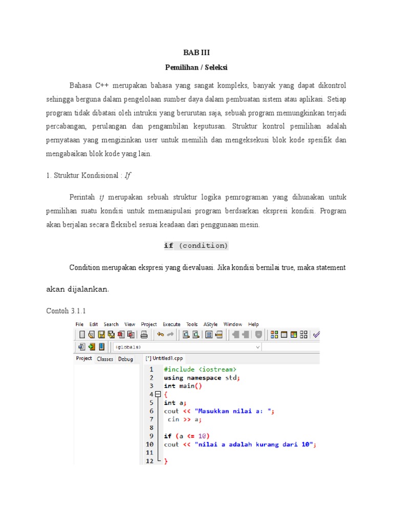 Bab Iii Modul Algo | PDF