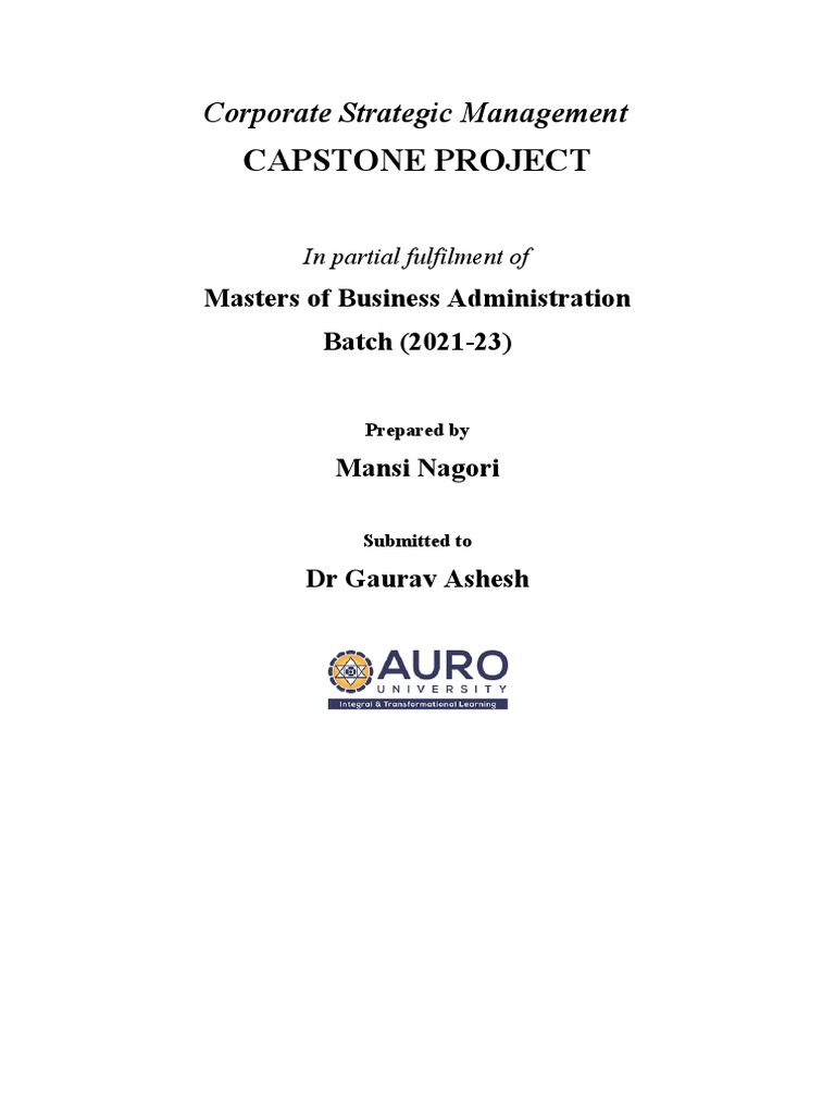 Capstone Project Final | PDF | Business