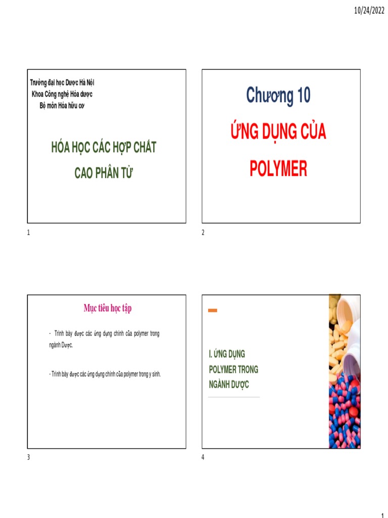 NG D NG Polymer Trong Ngành Dư C | PDF