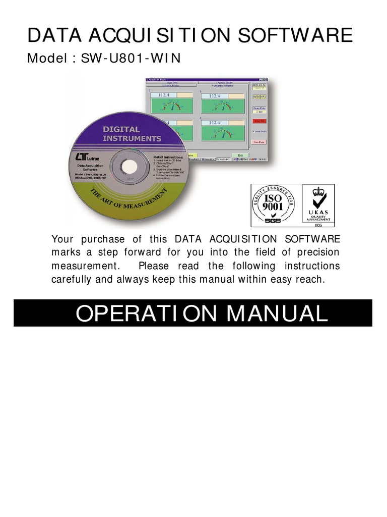 Comprehensive Guide to Using the SW-U801-WIN Data Acquisition Software | PDF | Component Object ...