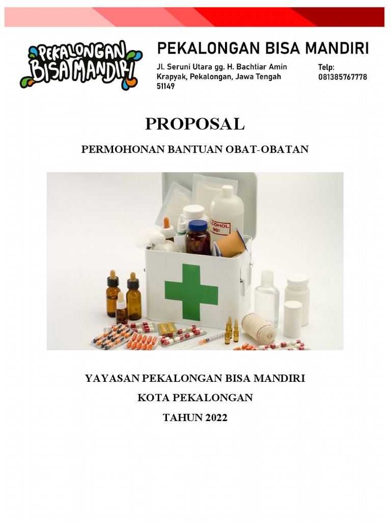 Proposal Permohonan Bantuan Obat-Obatan | PDF