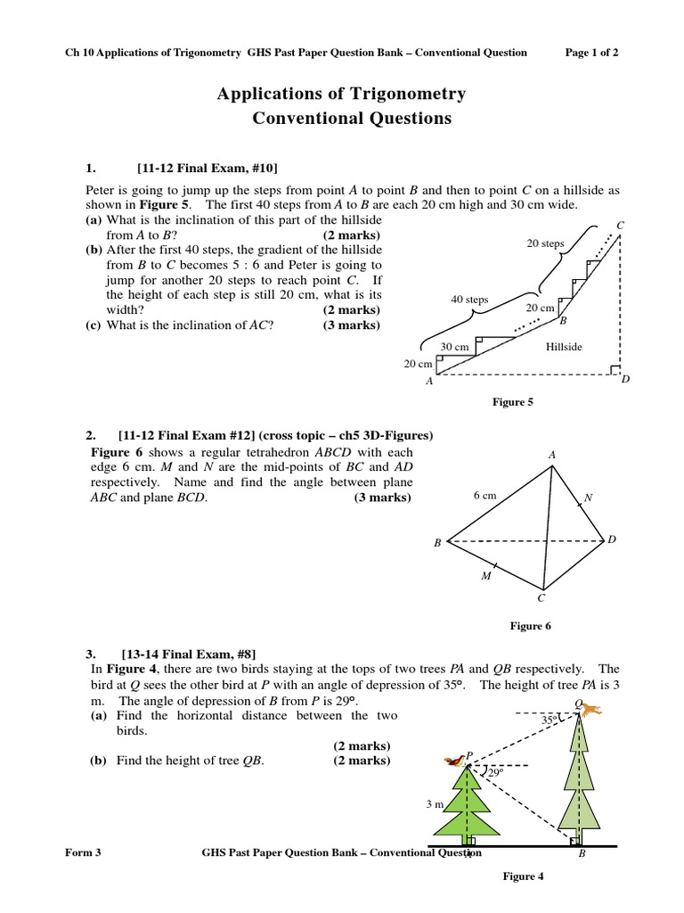 (11-16) 3B-Ch.10-Applications of Trigonometry - CQ | PDF