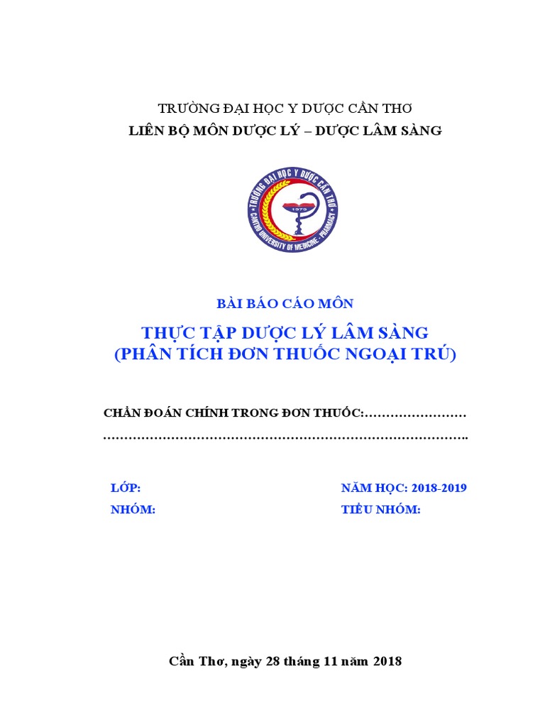 Mau BC Phan Tich Don Thuoc - Y30 - Final | PDF