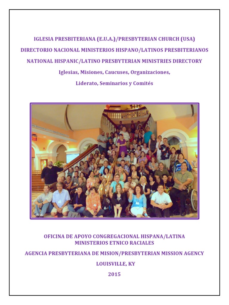 National Hispanic Latino Presbyterian Min Directory | PDF | Iglesia ...