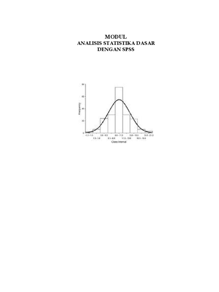 Panduan SPSS untuk Analisis Dasar | PDF | Komputer | Teknologi & Rekayasa