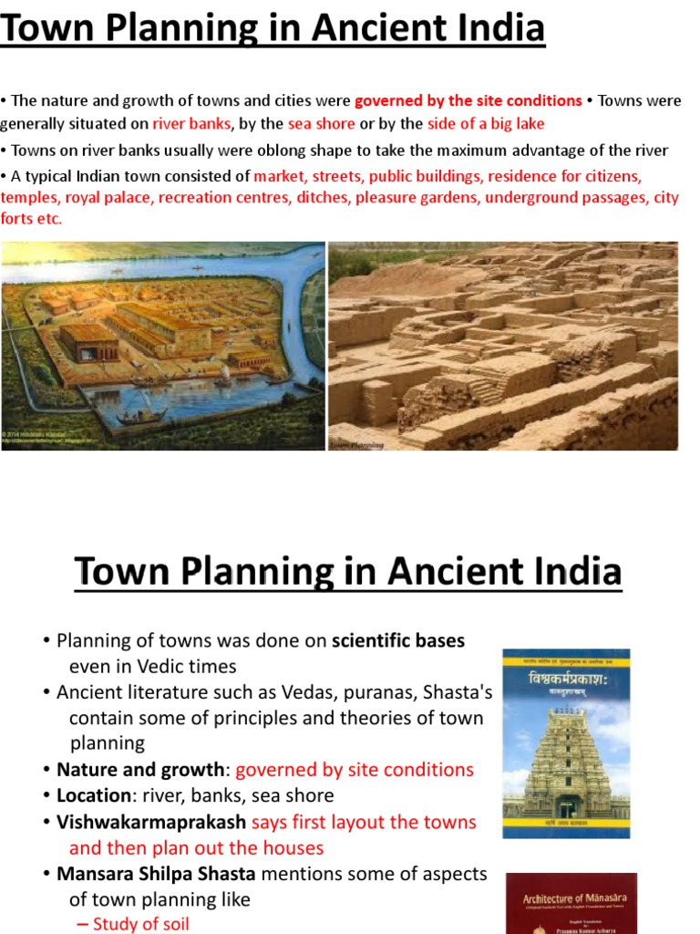 Evolution of Town Planning in India | PDF | Vedas