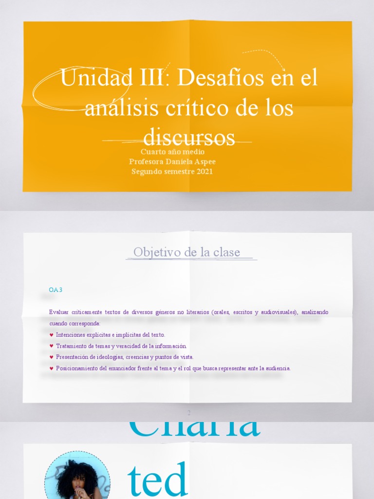 Clase 1 Análisis Charla TED | PDF
