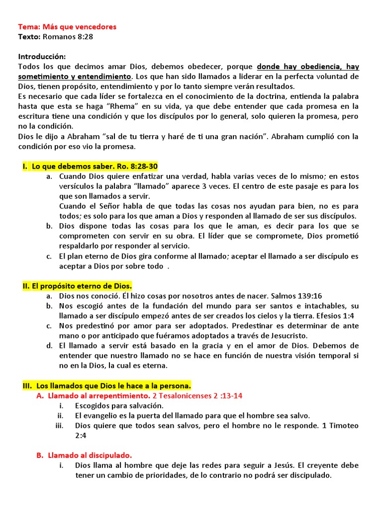 Somos Mas Que Vencedores | PDF | Jesús | Dios